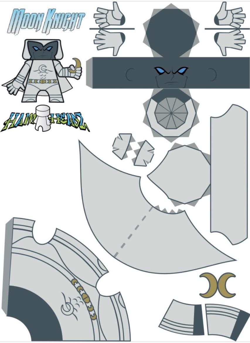 Papercraft - The Minimates' Arms - Minimate Multiverse